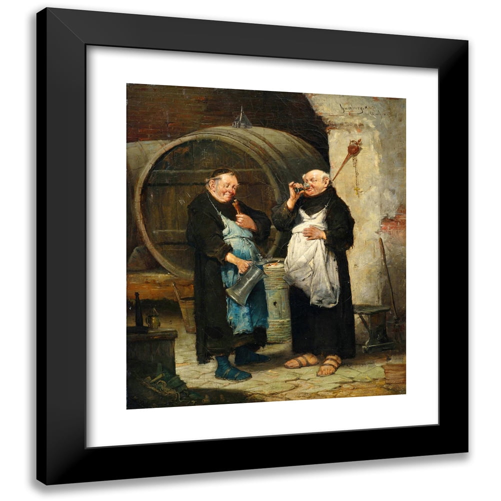 Adolf Humborg 12x14 Black Modern Framed Museum Art Print Titled - Two ...