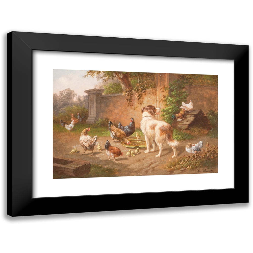 Adolf Nowey 24x17 Black Modern Framed Museum Art Print Titled - Dog ...