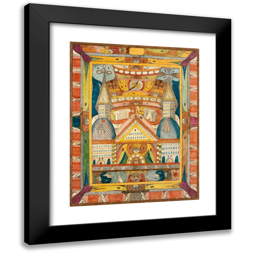 Adolf Wölfli 15x18 Black Modern Framed Museum Art Print Titled ...