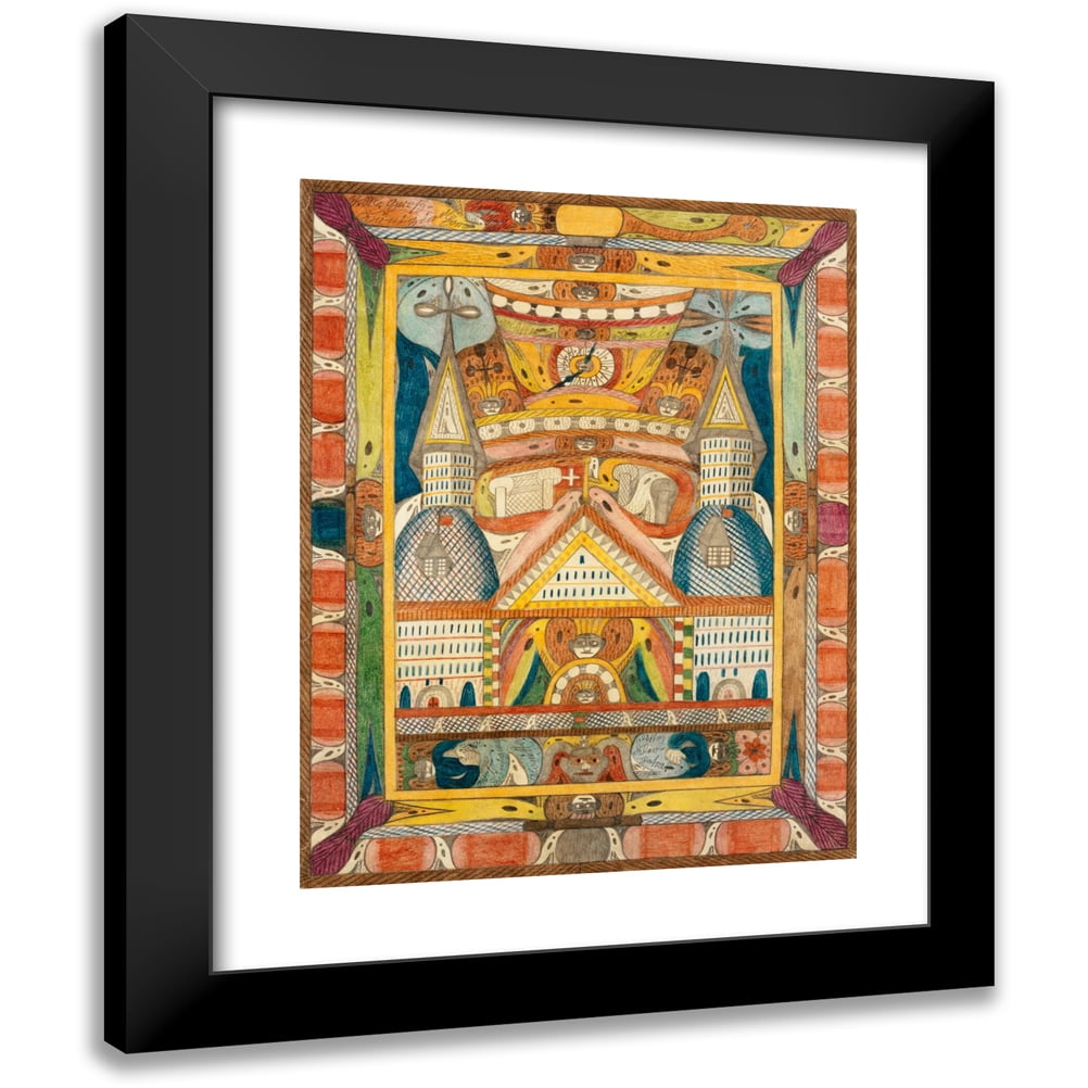 Adolf Wölfli 19x24 Black Modern Framed Museum Art Print Titled ...