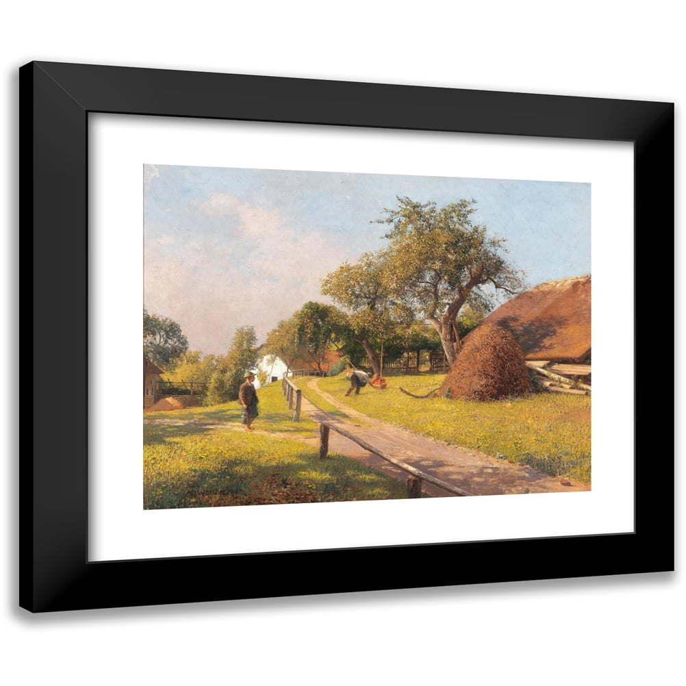 Adolf Werner 14x12 Black Modern Framed Museum Art Print Titled - Fruit ...