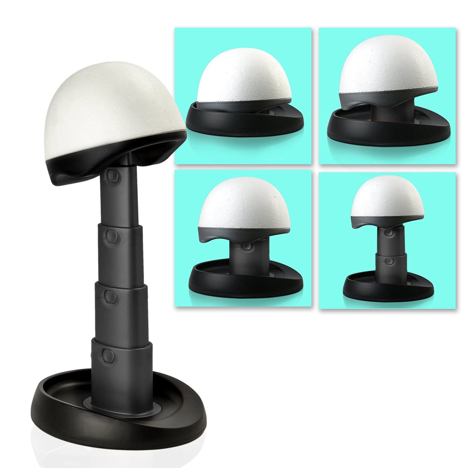 Adolfo Design Adjustable Wig Head for Travel and Salon - Styrofoam ...