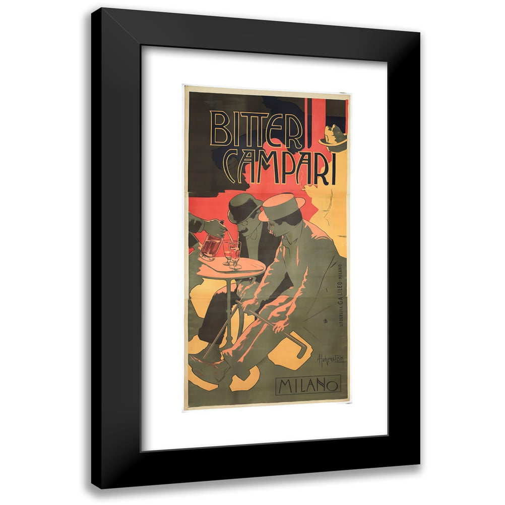 Adolfo Hohenstein 11x18 Black Modern Framed Museum Art Print Titled ...