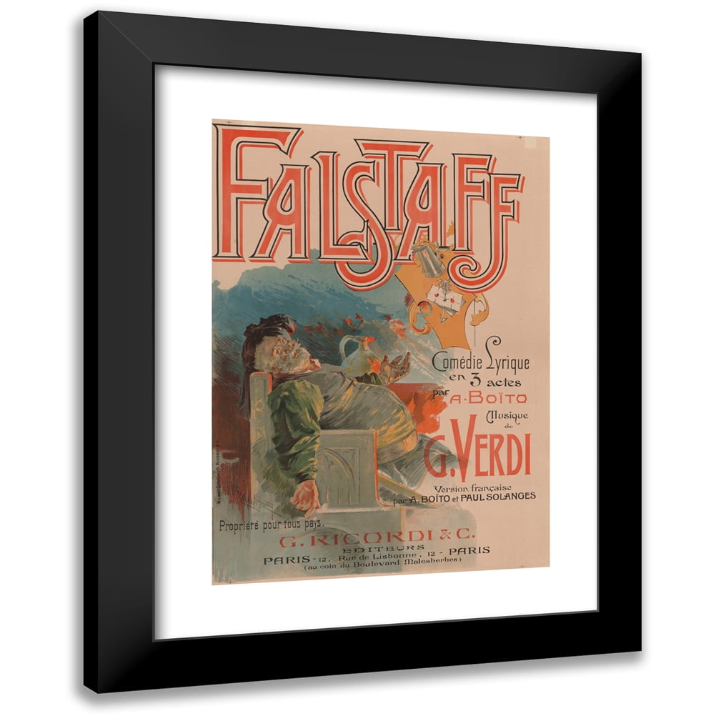 Adolfo Hohenstein 14x18 Black Modern Framed Museum Art Print Titled ...