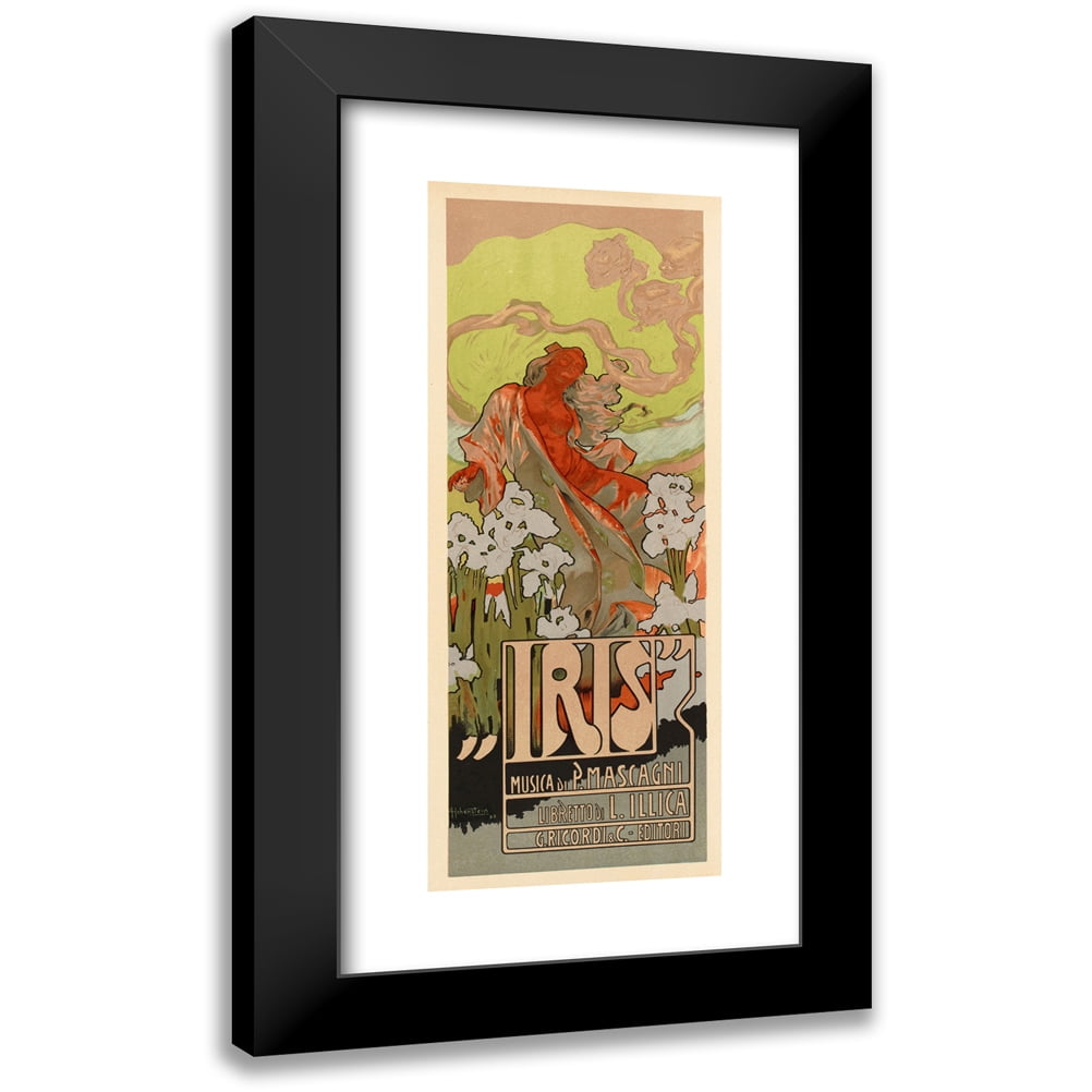 Adolfo Hohenstein 8x14 Black Modern Framed Museum Art Print Titled ...
