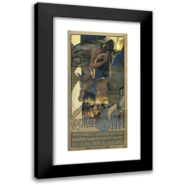 Adolfo Hohenstein 9x14 Black Modern Framed Museum Art Print Titled ...