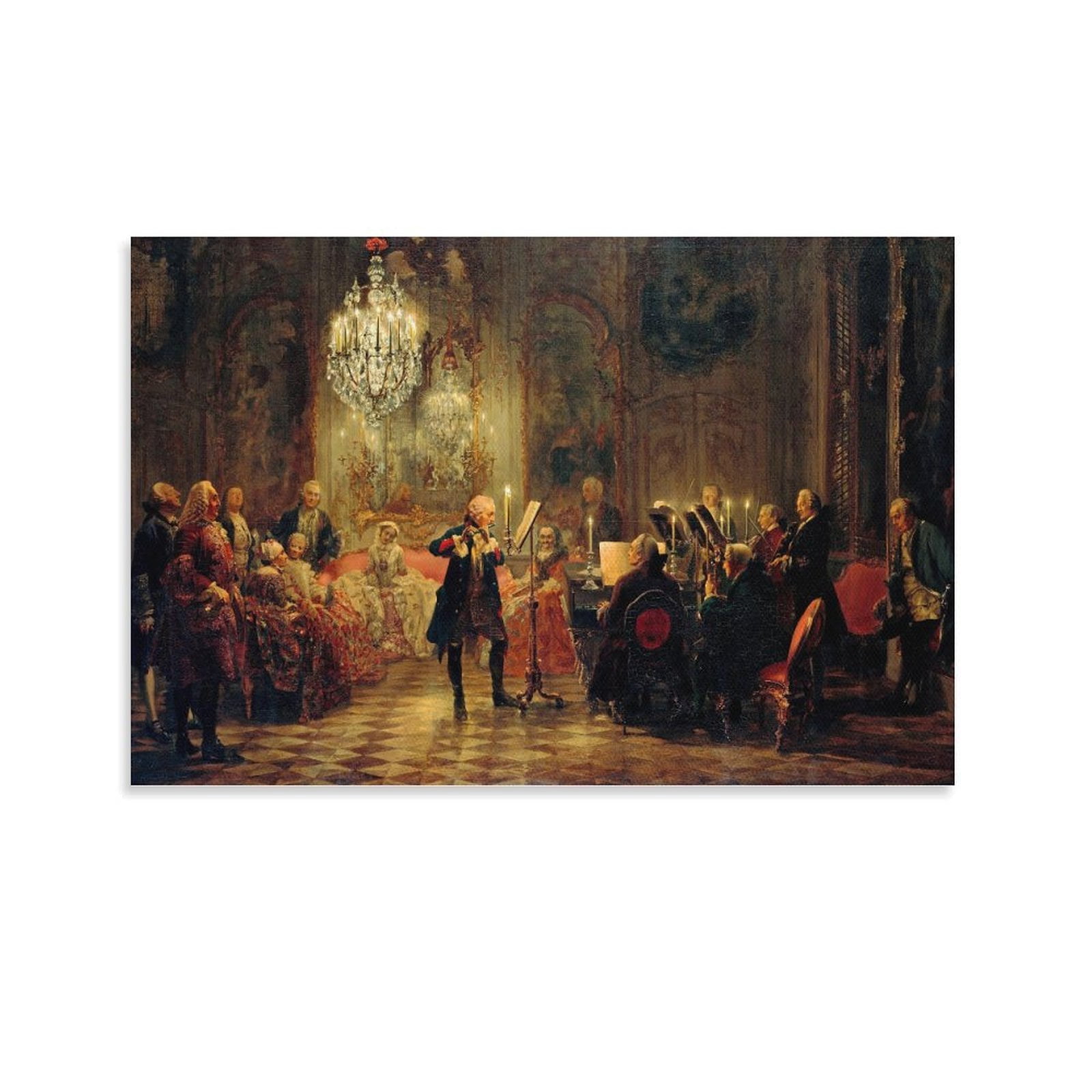 Adolph Menzel Concert With Frederick The Great Poster Wall Art Poster ...