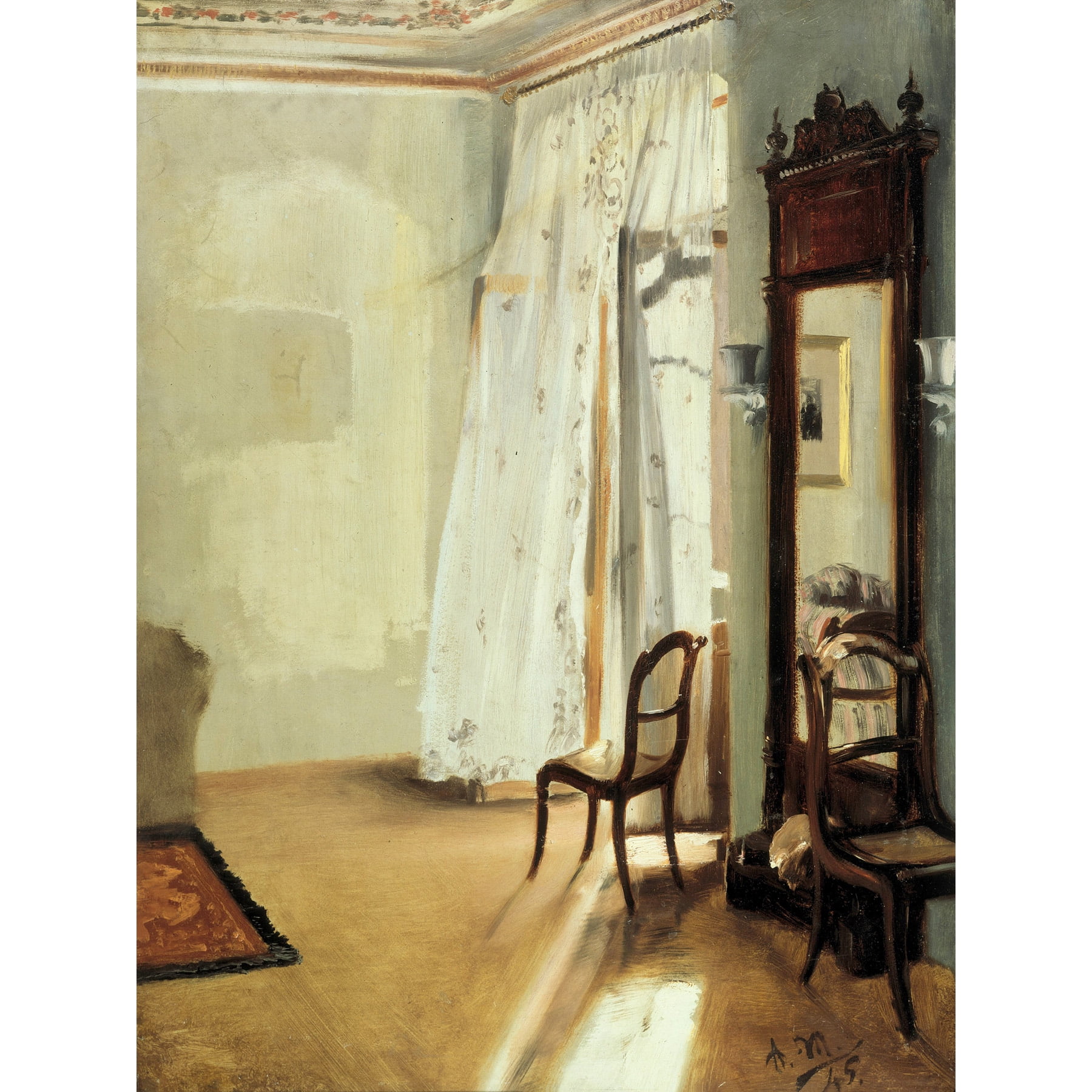 Adolph Menzel Das Balkonzimmer Extra Large Art Print Wall Mural Poster ...