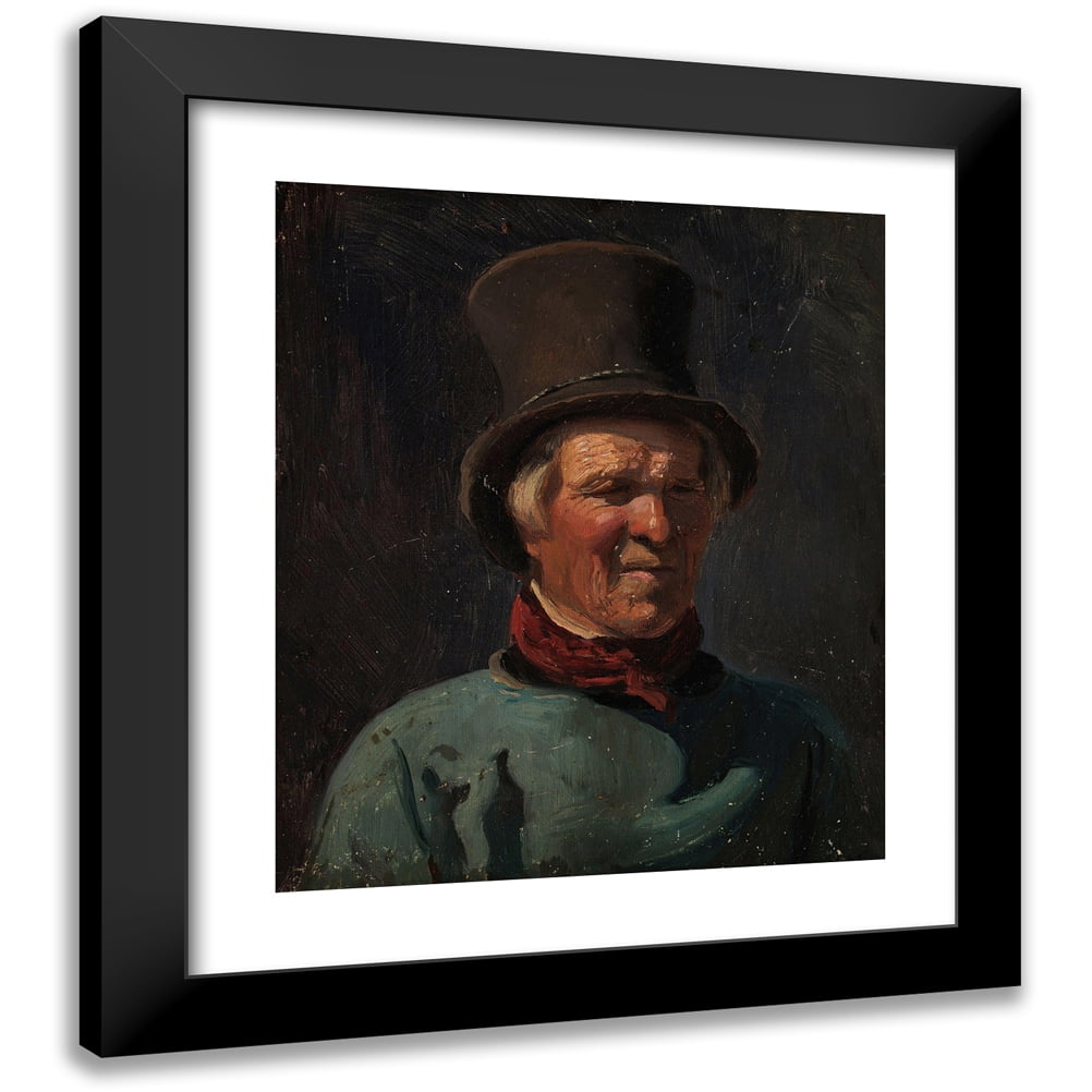 Adolph Tidemand 12x14 Black Modern Framed Museum Art Print Titled - Man ...