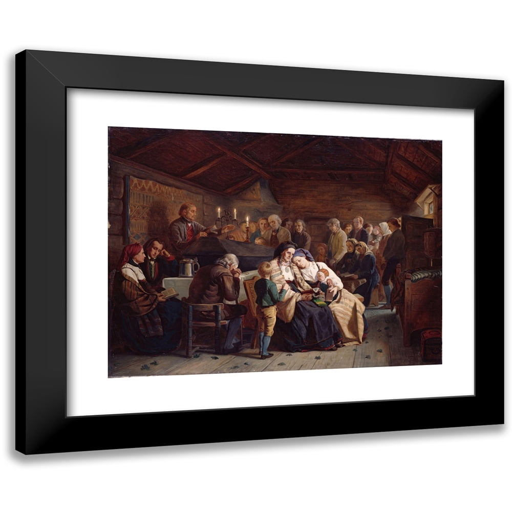 Adolph Tidemand 24x19 Black Modern Framed Museum Art Print Titled ...