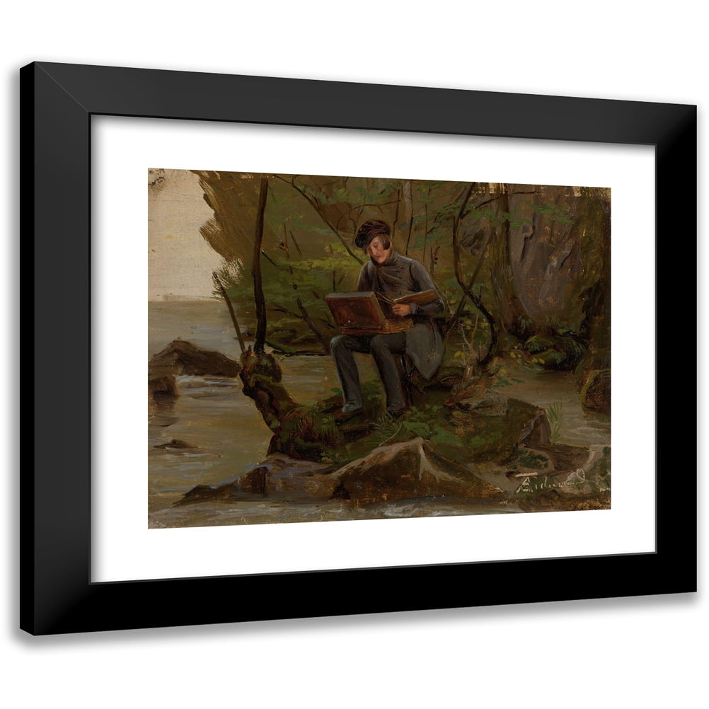 Adolph Tidemand 24x20 Black Modern Framed Museum Art Print Titled - A ...