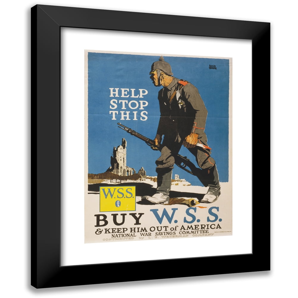 Adolph Treidler 19x24 Black Modern Framed Museum Art Print Titled ...