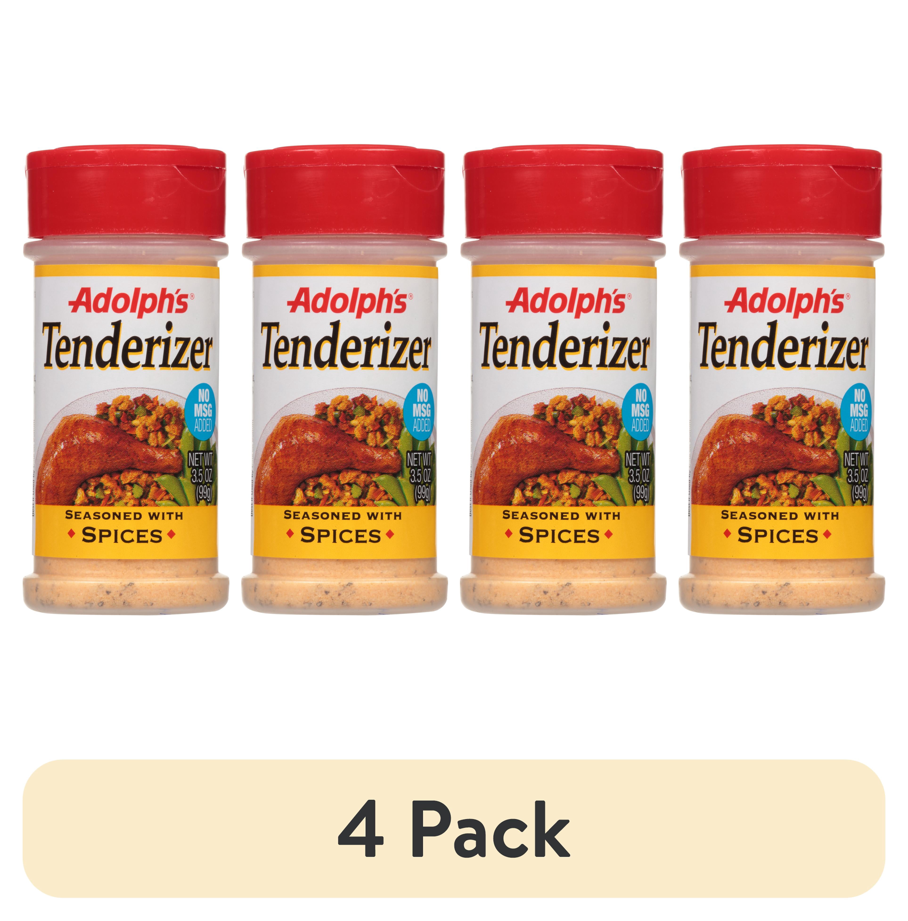 (4 pack) Adolph's Seasoned Tenderizer, 3.5 oz Bottle - Walmart Business ...