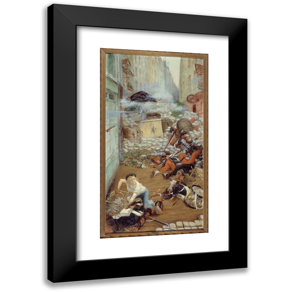 Adolphe Léon Willette 15x24 Black Modern Framed Museum Art Print Titled ...