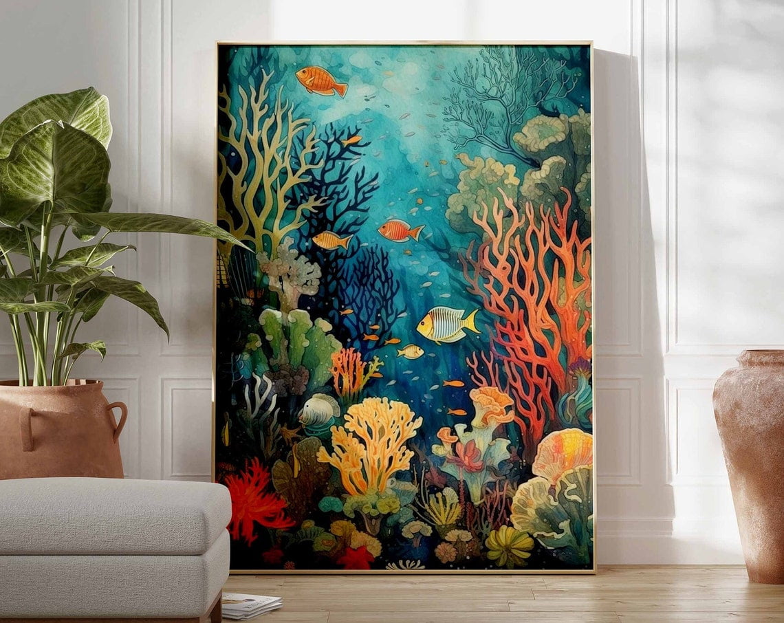 Adolphe Millot Marine Life Print, Ernst Haeckel Ocean Art, Vintage Sea ...