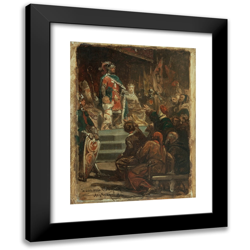 Adolphe Yvon 12x14 Black Modern Framed Museum Art Print Titled ...
