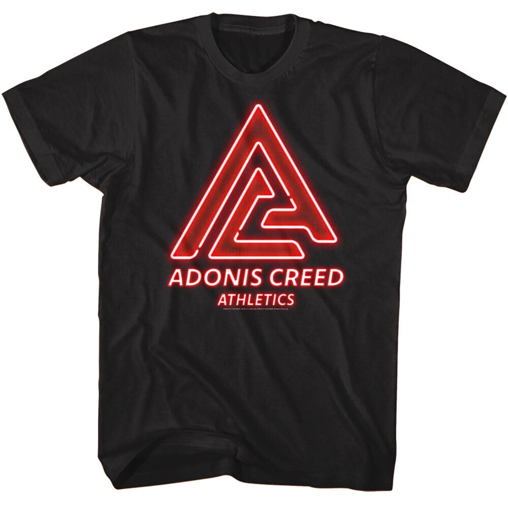 Adonis Creed Athletics Red Neon Logo Men's T Shirt Rocky Balboa Boxing ...