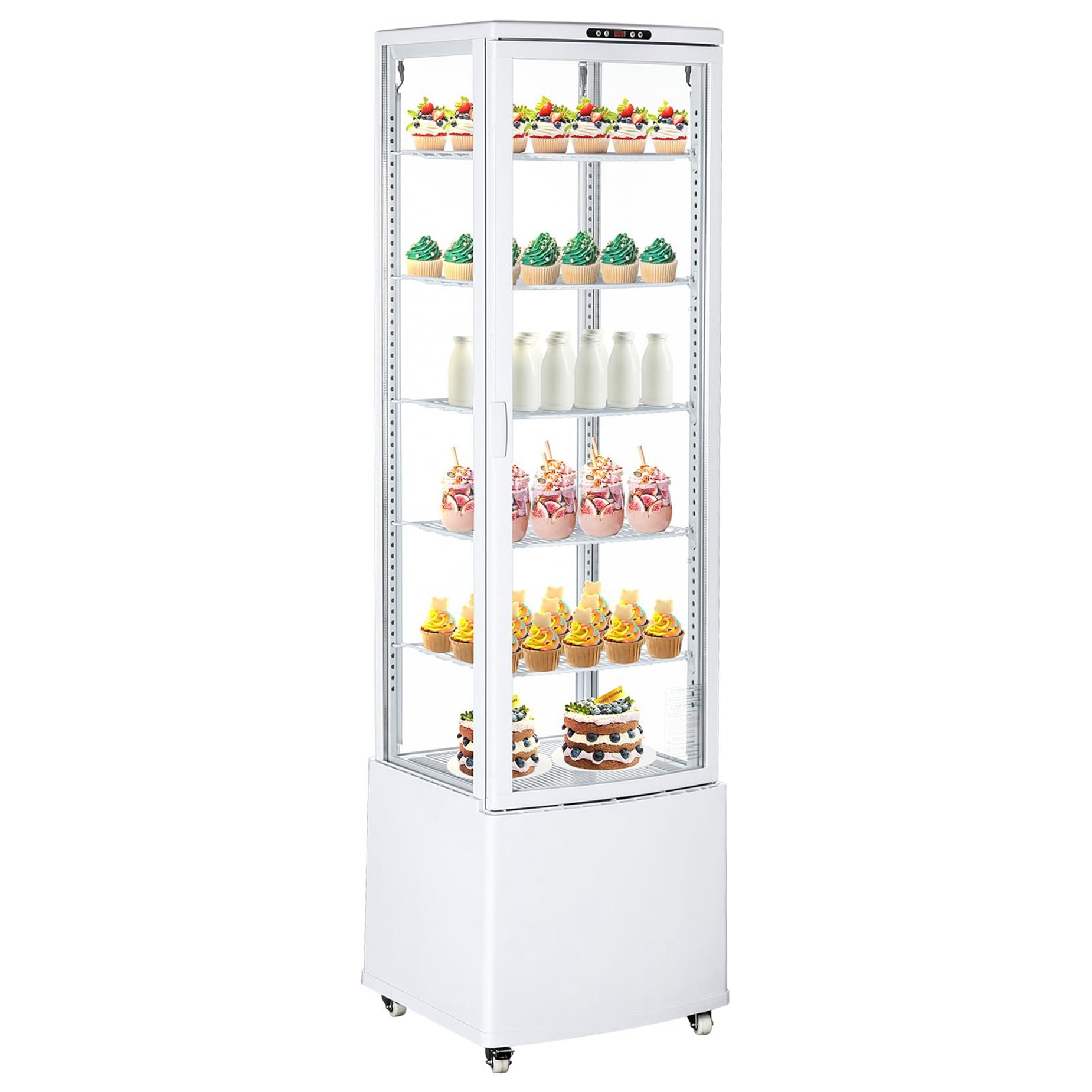 Adoolla 10 Cu.Ft. Commercial Display Refrigerator for Bakery, Upright ...