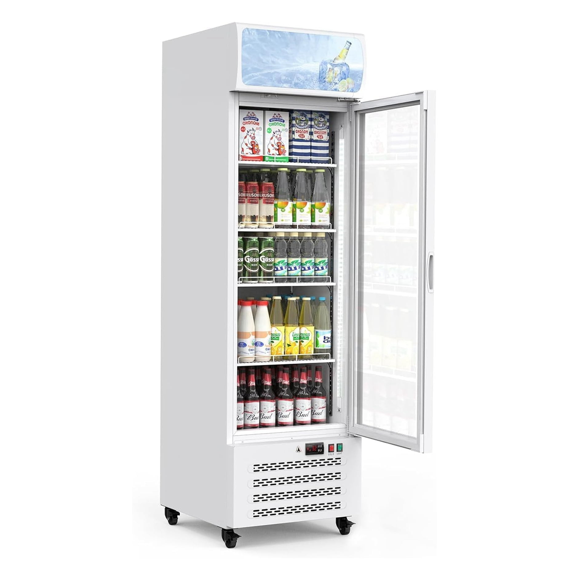 Adoolla 11.3 Cu.Ft. Commercial Upright Merchandiser Display ...