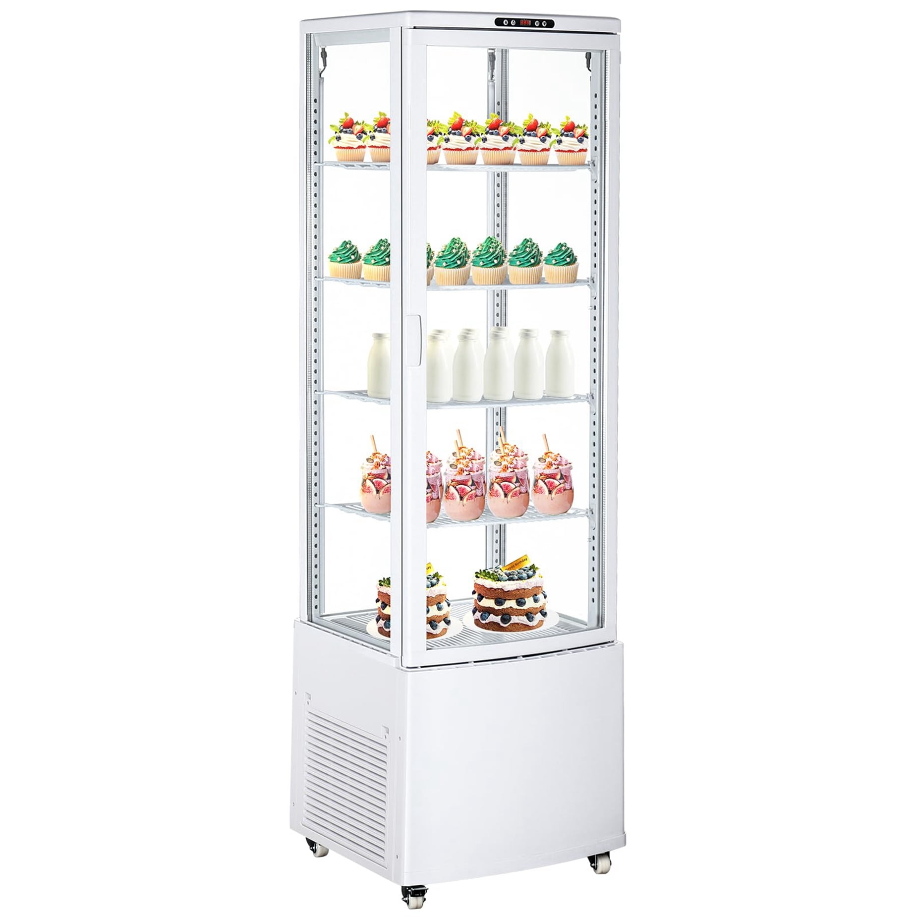 Adoolla 8.3 Cu.Ft. Commercial Display Refrigerator for Bakery, Upright ...