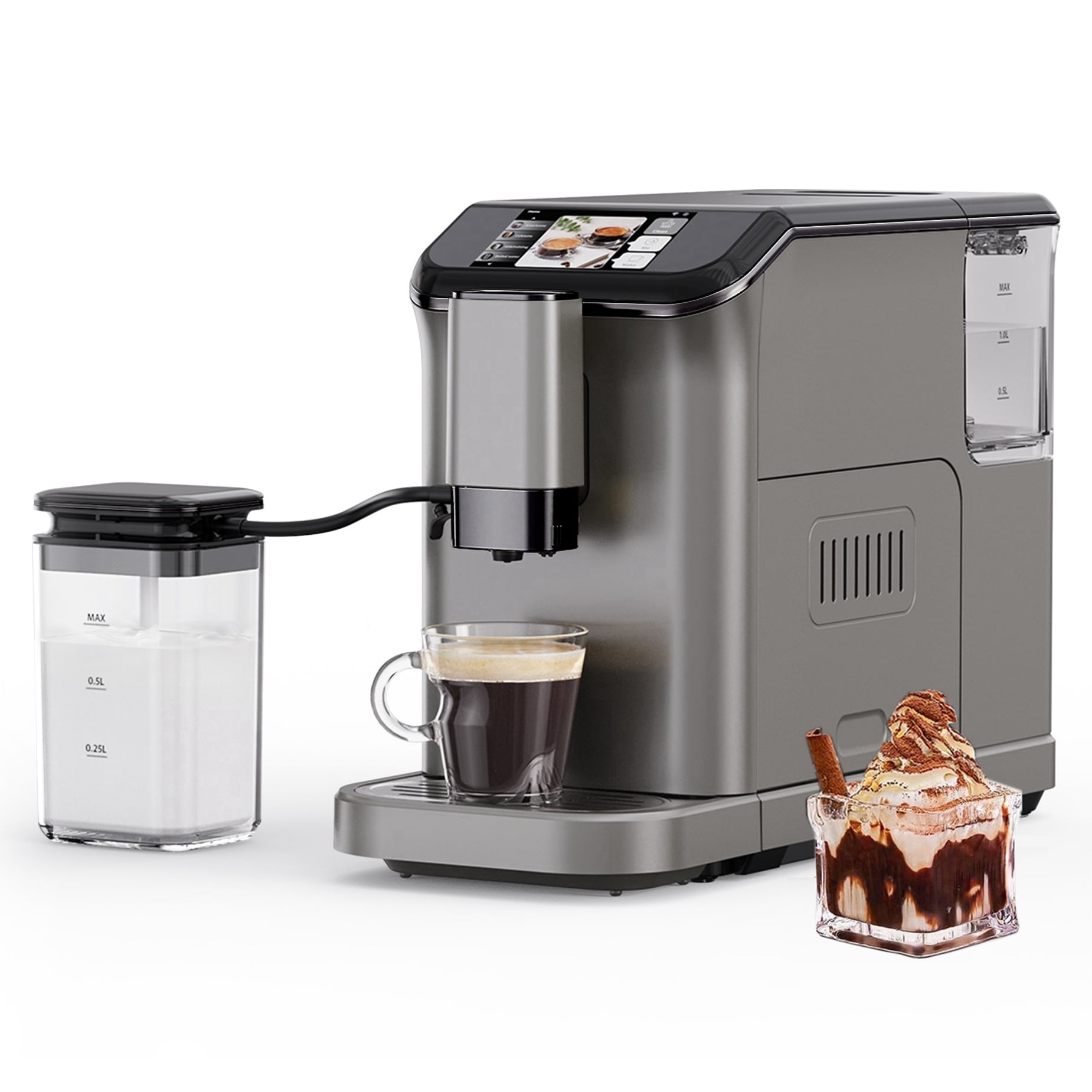 Adoolla Automatic Espresso Machine, 20 Bar Pump Coffee Maker with Built ...