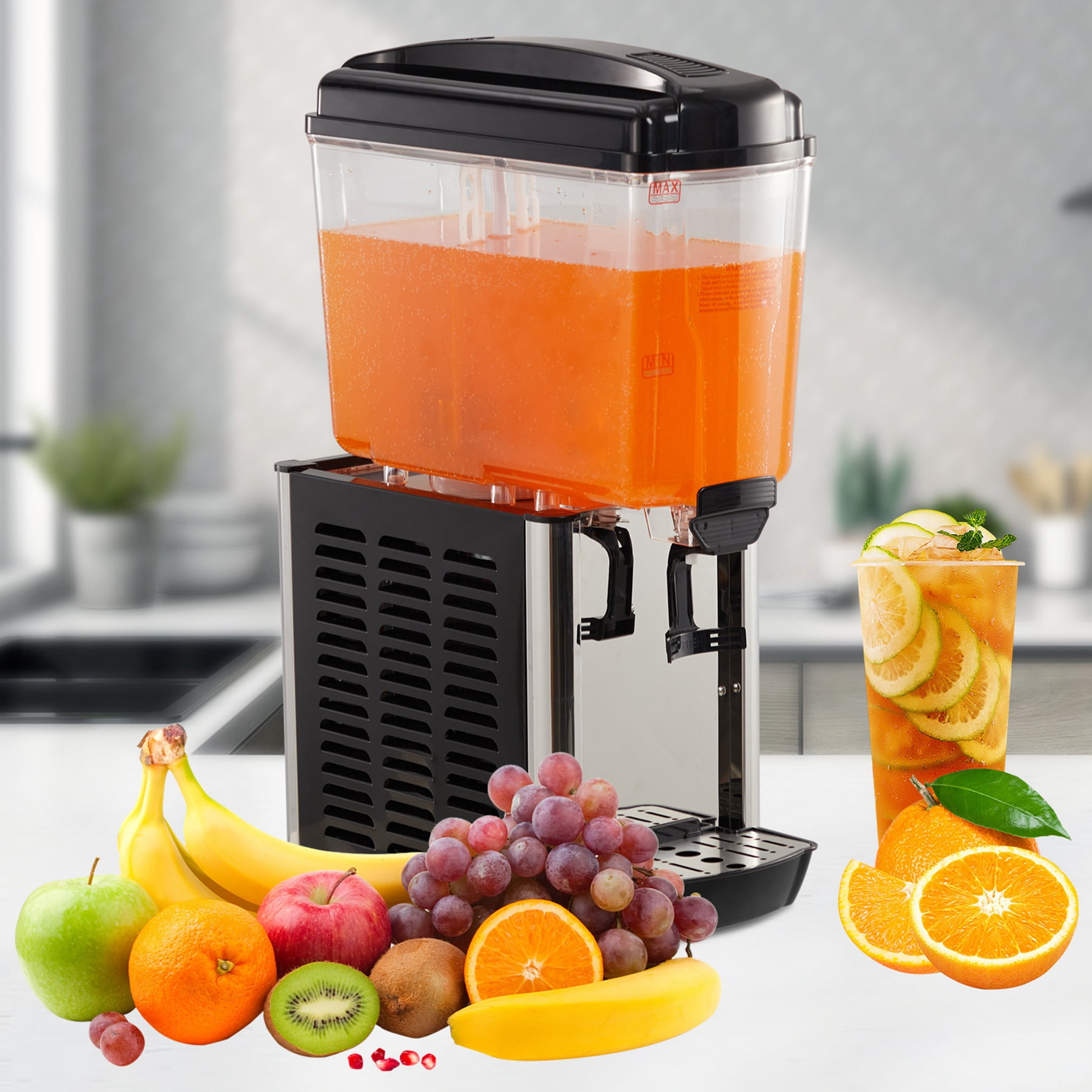 Adoolla Commercial Cold Beverage Drink Server Dispenser Machine, 4.8 ...