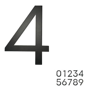 3 Inch Metal House Numbers, House Address Numbers, Black House Garden ...