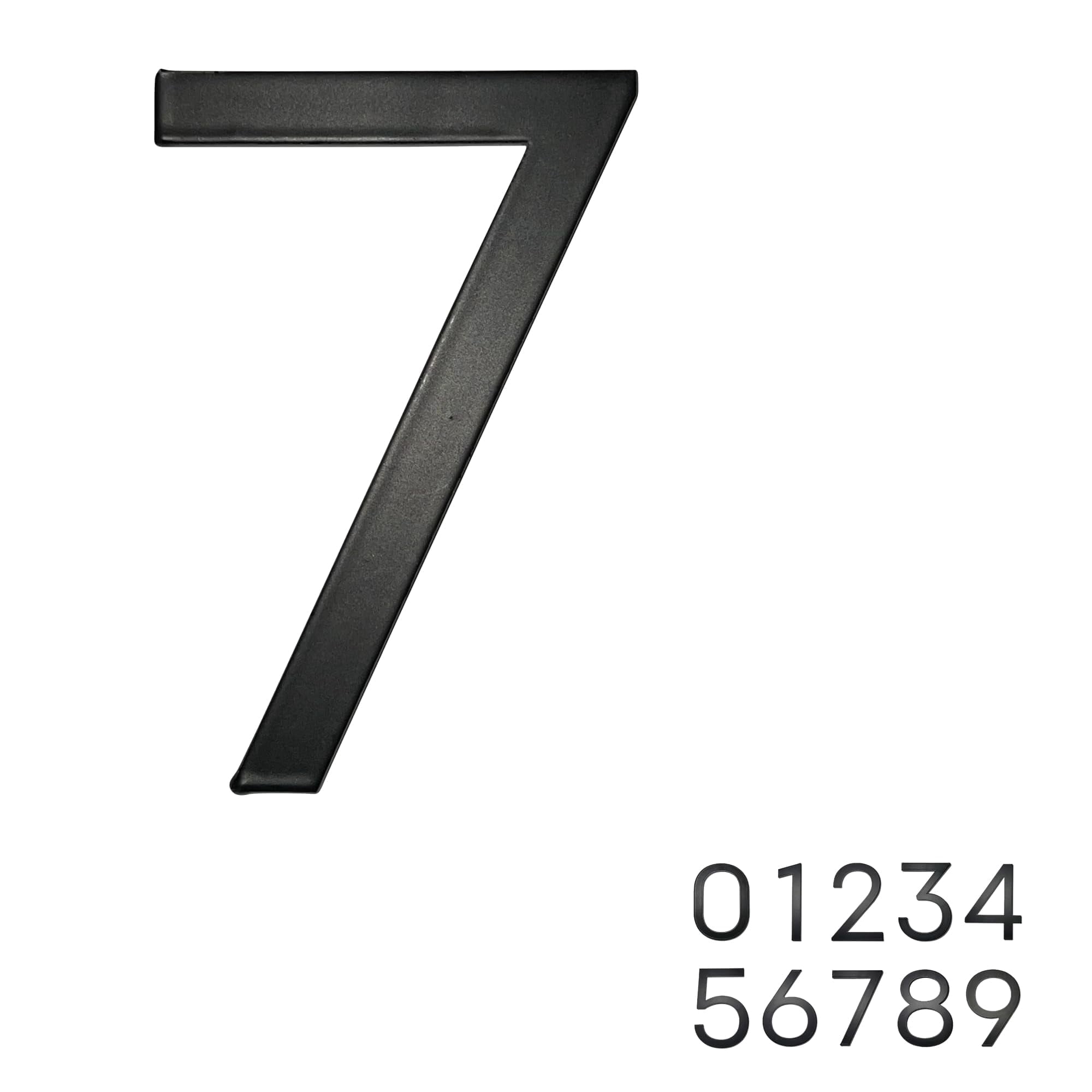 Adoorn 4 Inch Mailbox Numbers - Number 7, Black Color, Each Sold ...