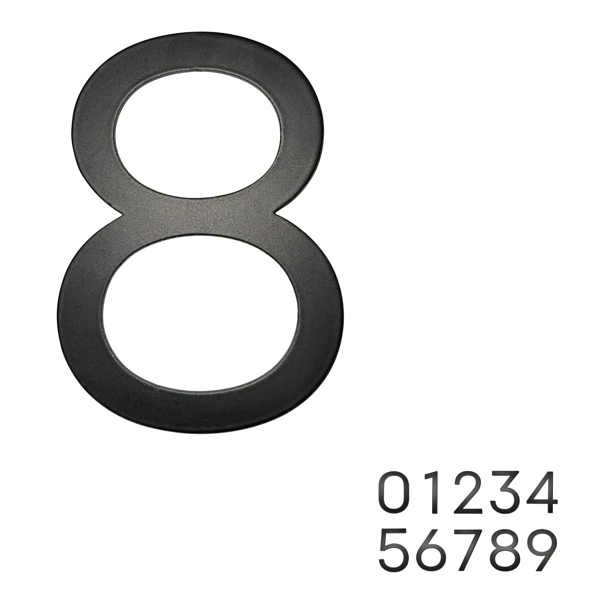 Adoorn 4 Inch Mailbox Numbers - Number 8, Black Color, Each Sold ...