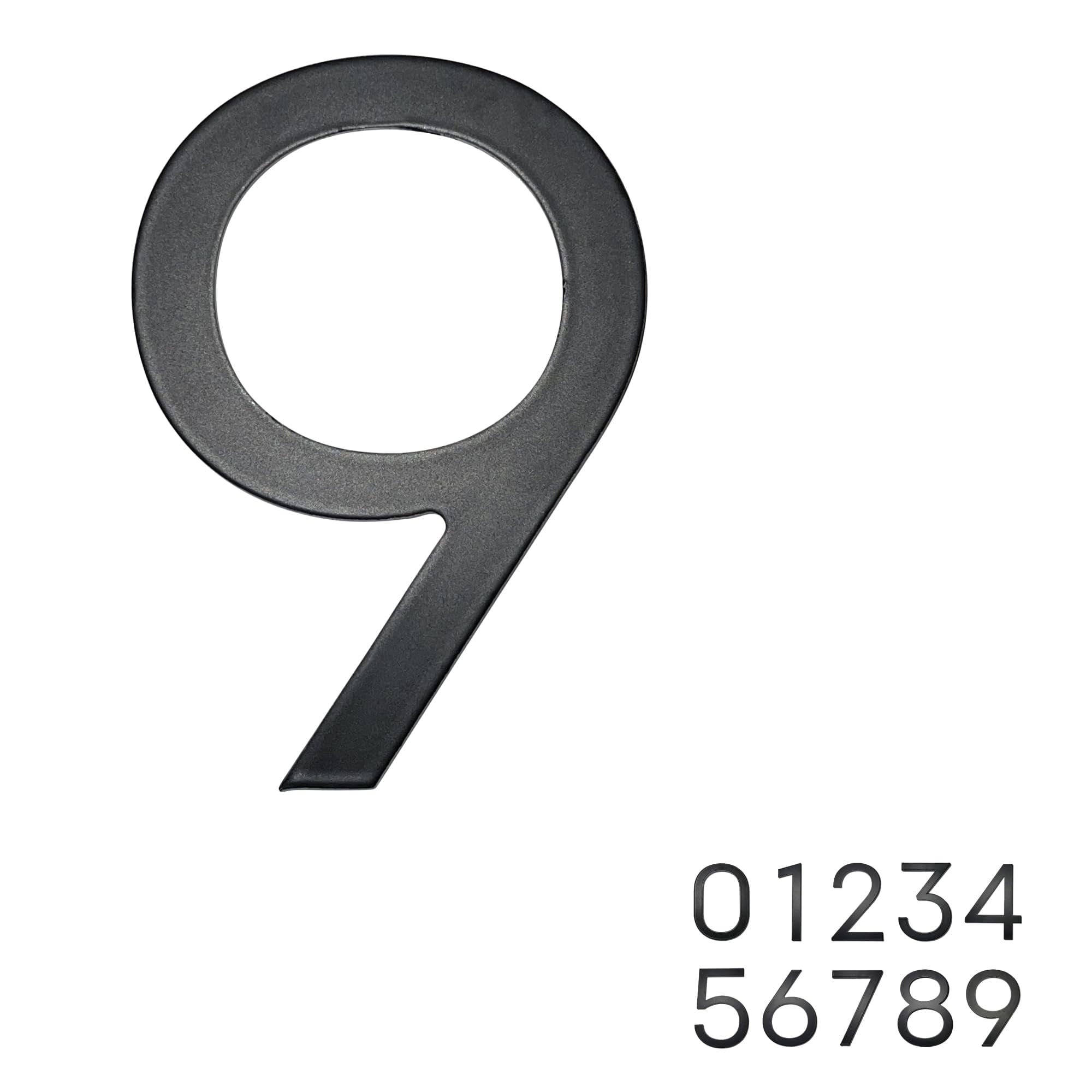 Adoorn 4 Inch Mailbox Numbers - Number 9, Black Color, Each Sold ...