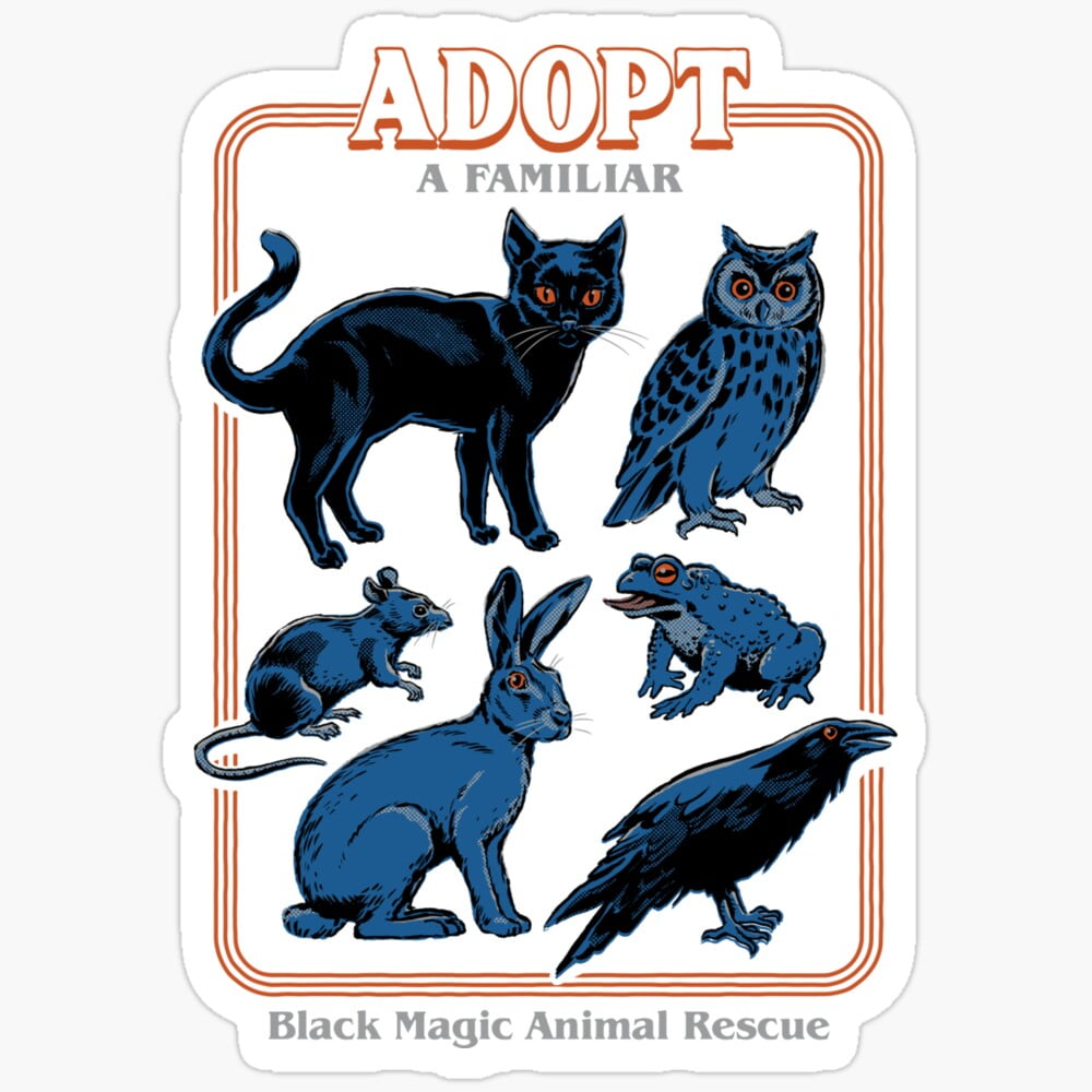 Adopt A Familiar Sticker Phone Decal Water Bottle Stickers Car Decals ...