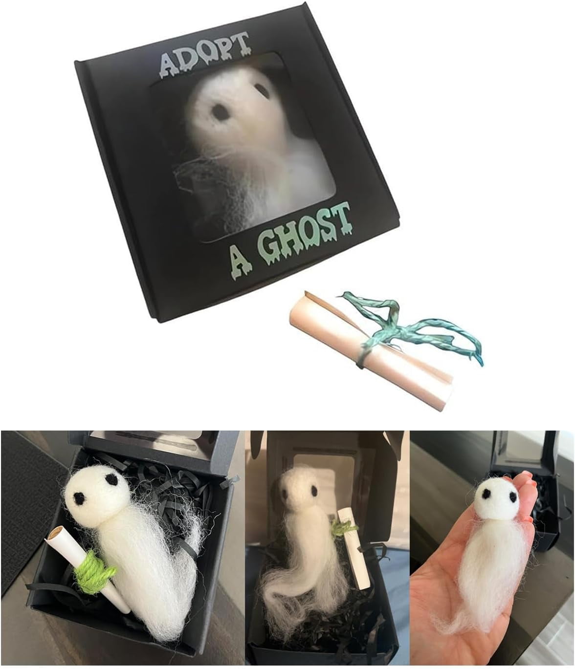 Adopt A Ghost - 2024 New Super Cute Little Pocket Ghost with A Tiny ...