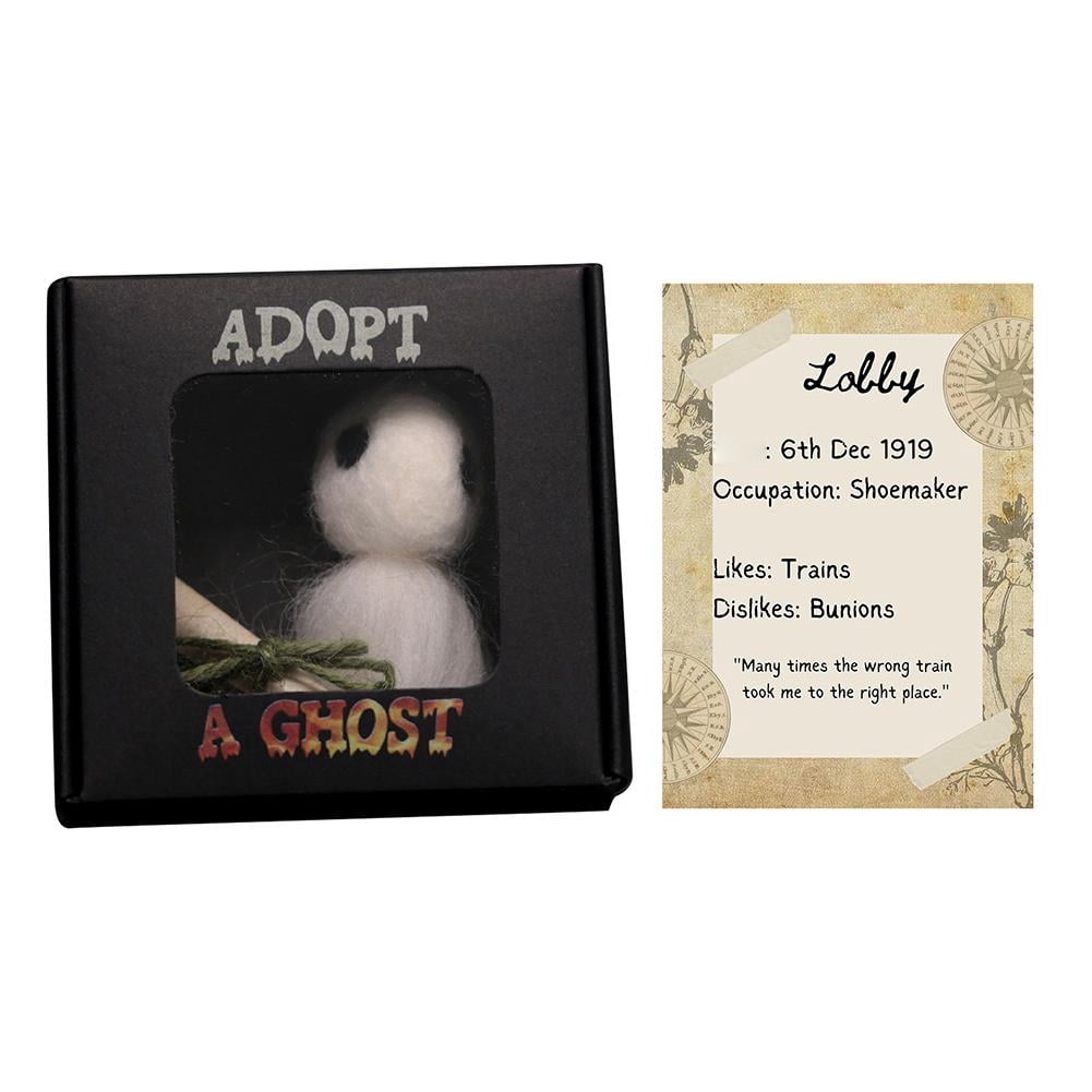Adopt A Ghost,Mini Plush Stuffed Ghost Doll,Cute Little Pocket Ghost ...