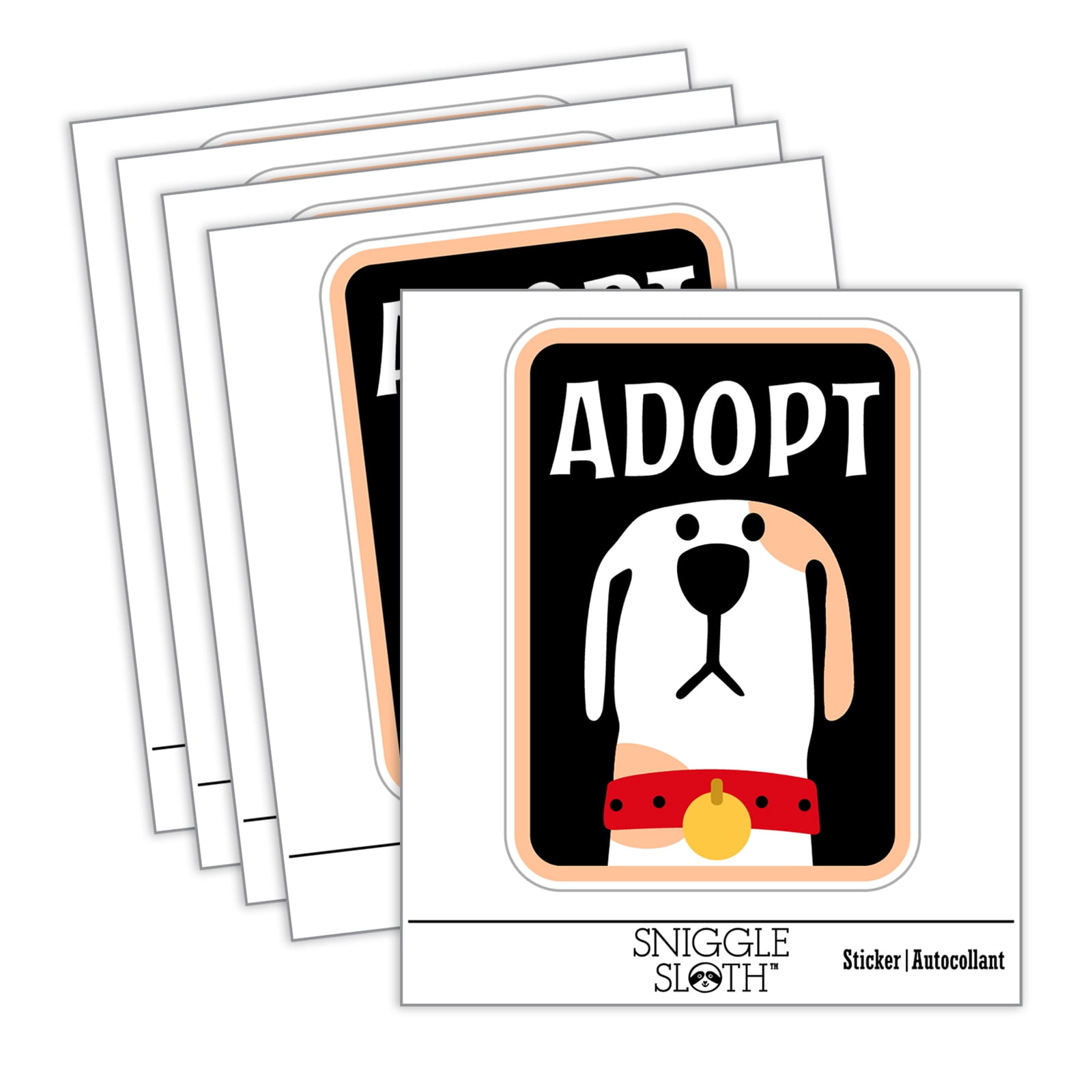 Adopt Cartoon Dog Pet Car Window Bumper Water Bottle Phone Tablet ...