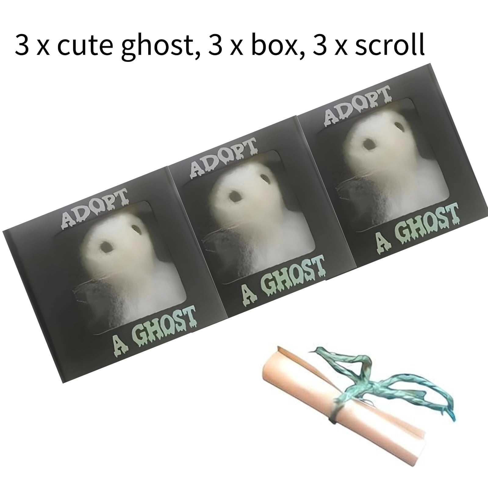 Adopt A Ghost - 2025 New Super Cute Little Pocket Ghost with A Tiny ...