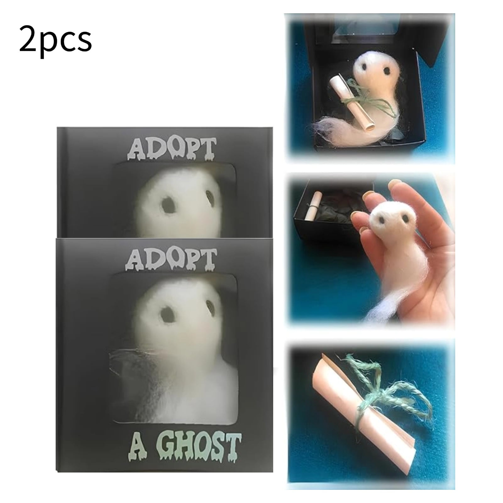 Adopt A Ghost - 2025 New Super Cute Little Pocket Ghost with A Tiny ...