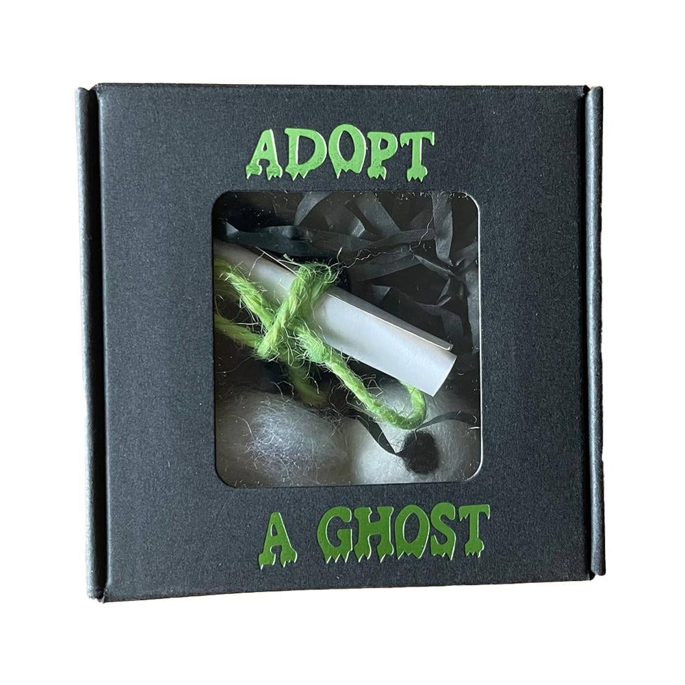 Adopt A Ghost in A Box Ghost Halloween Decorations,Mini Plush Stuffed ...