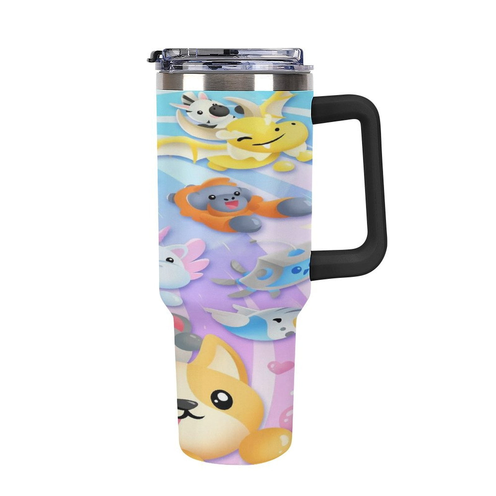 Adopt Me 40oz Large Capacity Car Cup Tumbler with Handle And Straw Lid ...
