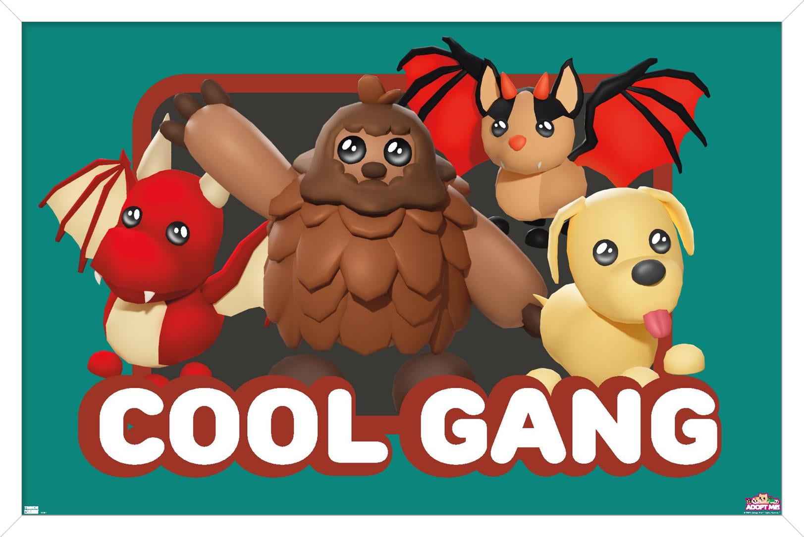 Adopt Me! - Cool Gang Wall Poster, 14.725" x 22.375" Framed - Walmart.com