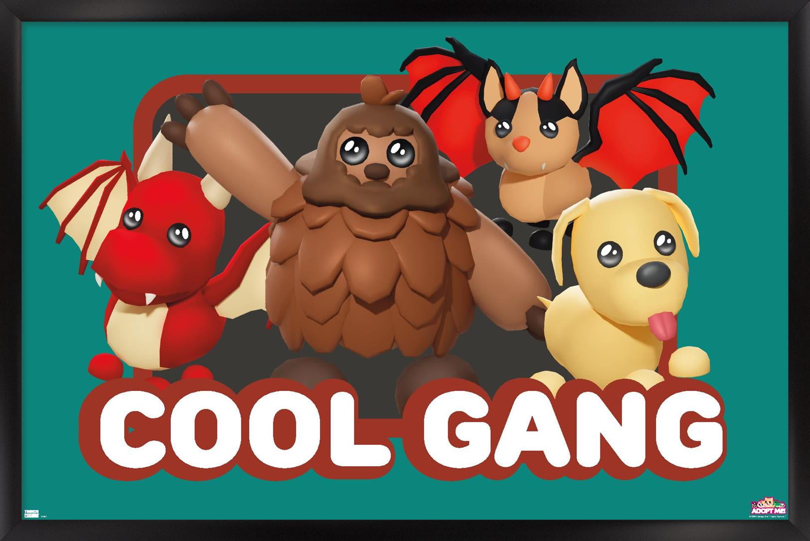 Adopt Me! - Cool Gang Wall Poster, 22.375" x 34" Framed - Walmart.com
