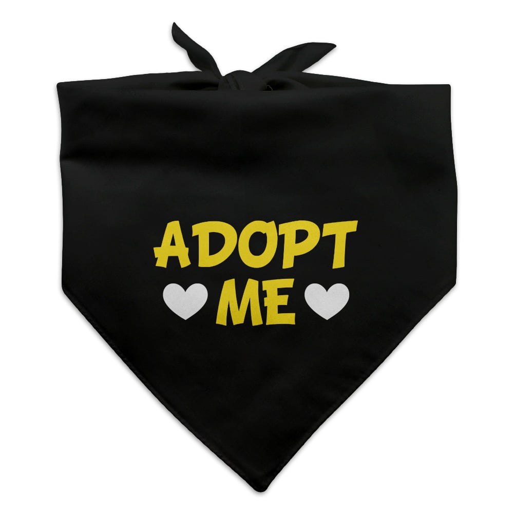 Adopt Me Dog Pet Bandana - Black - Walmart.com