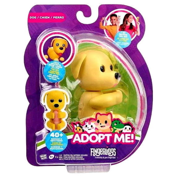 Free Shipping! Jazwares Adopt Me Fingerlings Dog Figure Interactive Pet ...