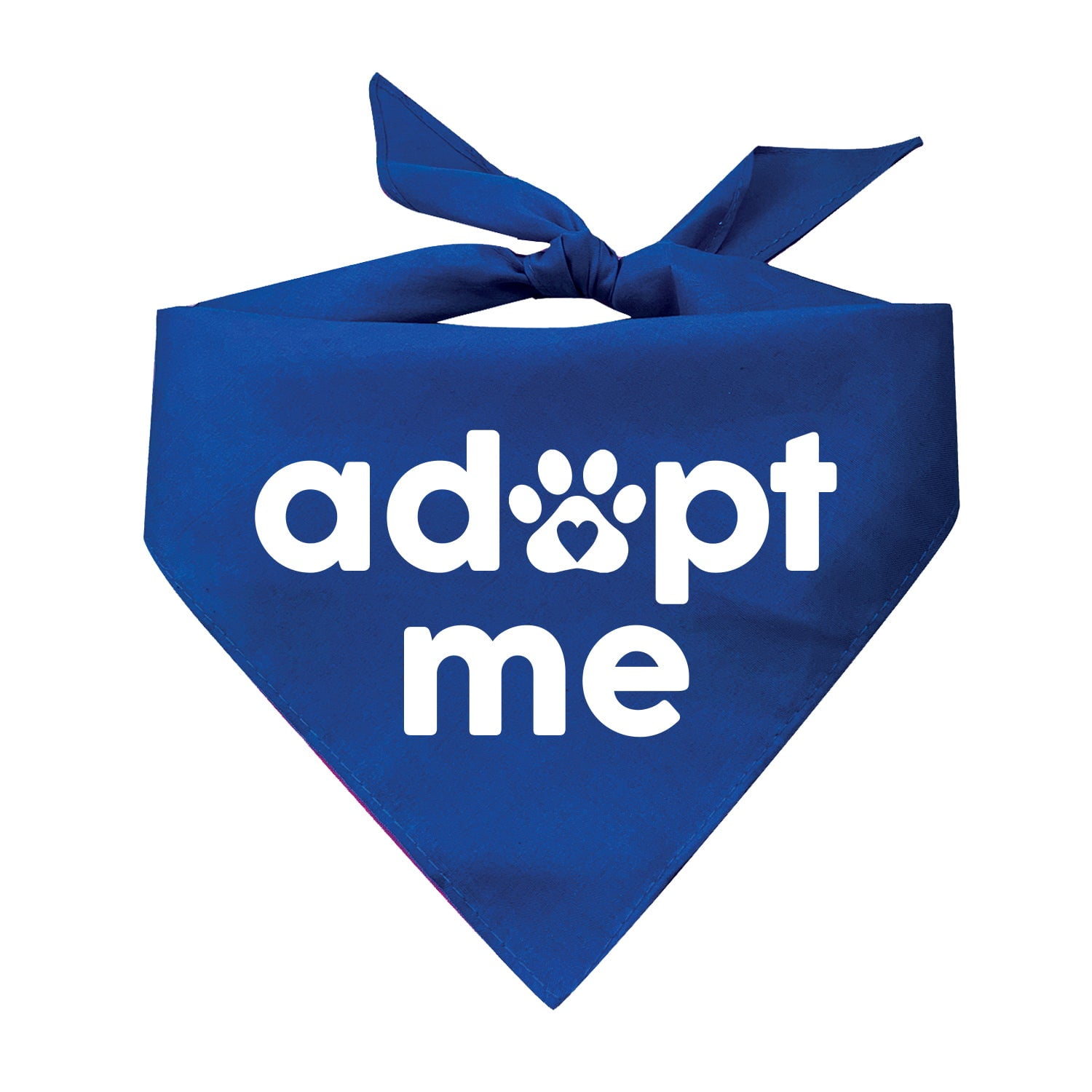 Adopt Me Heart Paw Triangle Dog Bandana (Assorted Colors) - Walmart.com