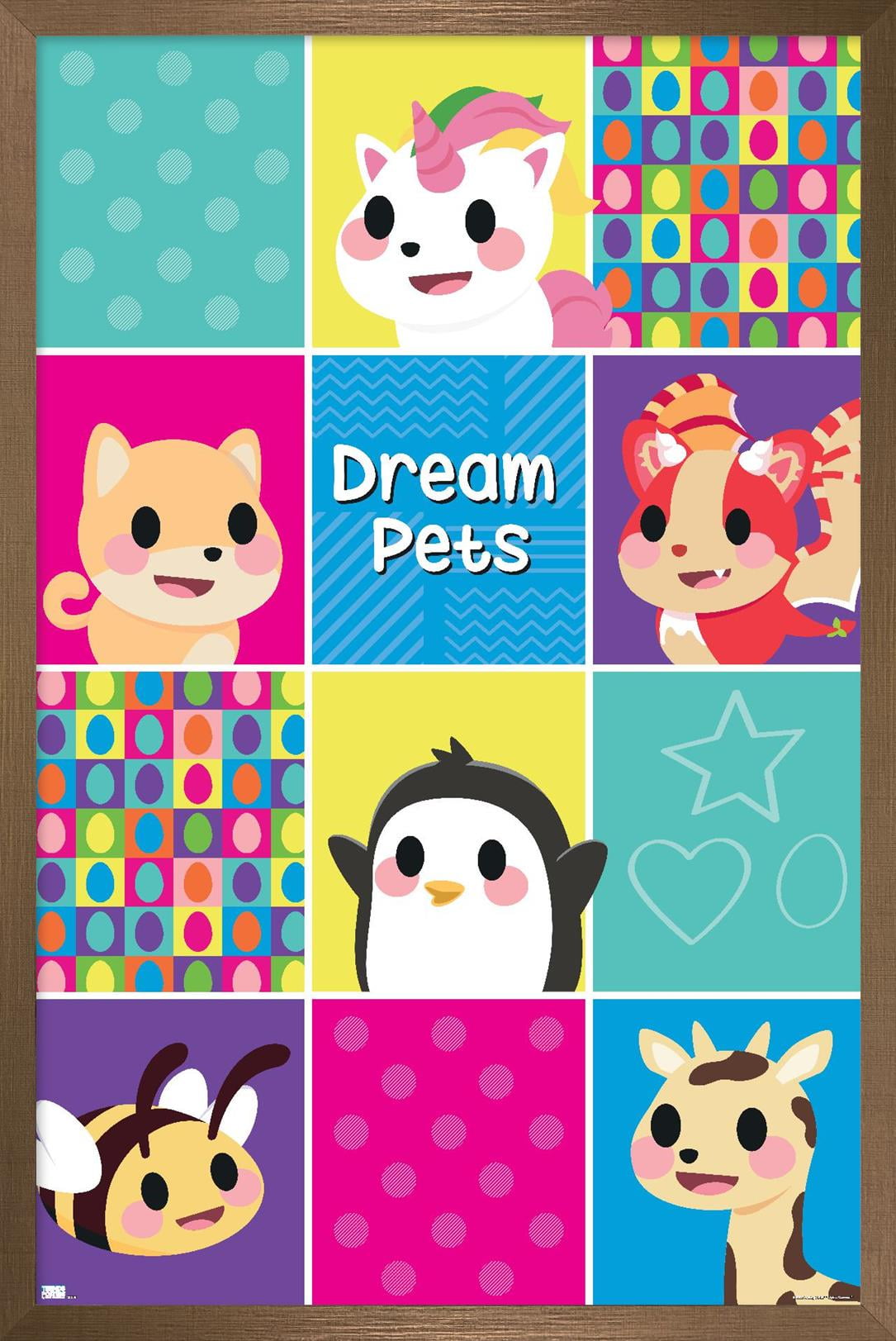 Adopt Me! - Panels Wall Poster, 22.375" x 34" Framed - Walmart.com