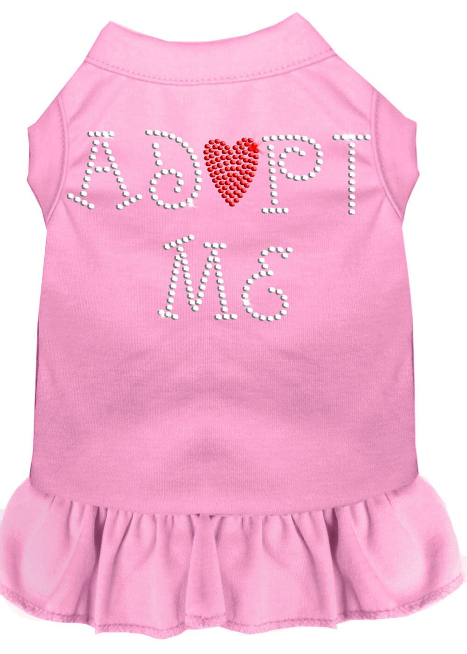 Pet Dog Cat Dress Rhinestone, "Adopt Me" - Walmart.com