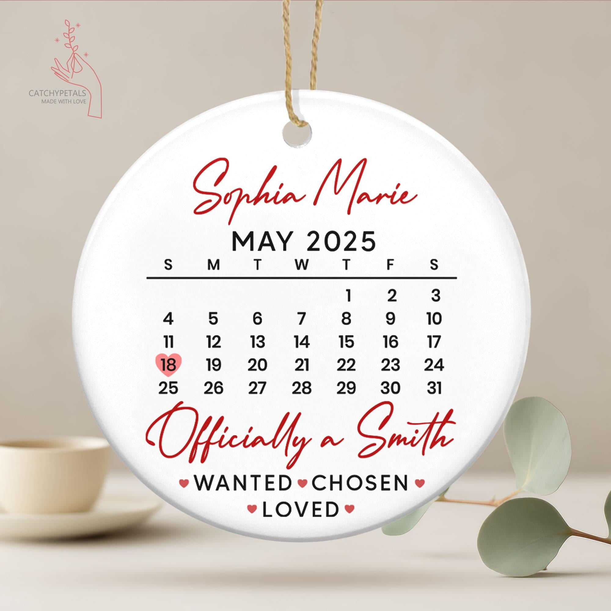 Adoption Ornament, Adoption Gift, New Parent Gift, Adoption ...