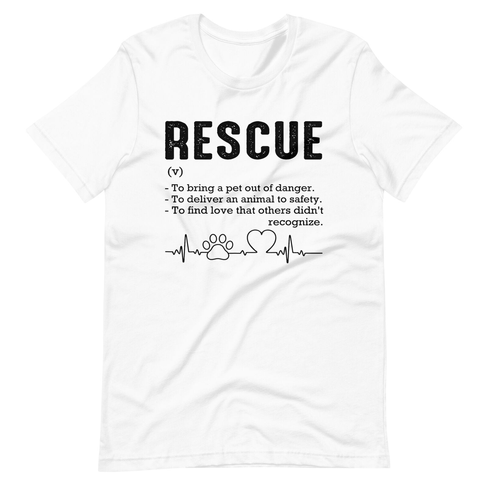 Adoption Rescue Definition Cat Rescue T-Shirt - Walmart.com