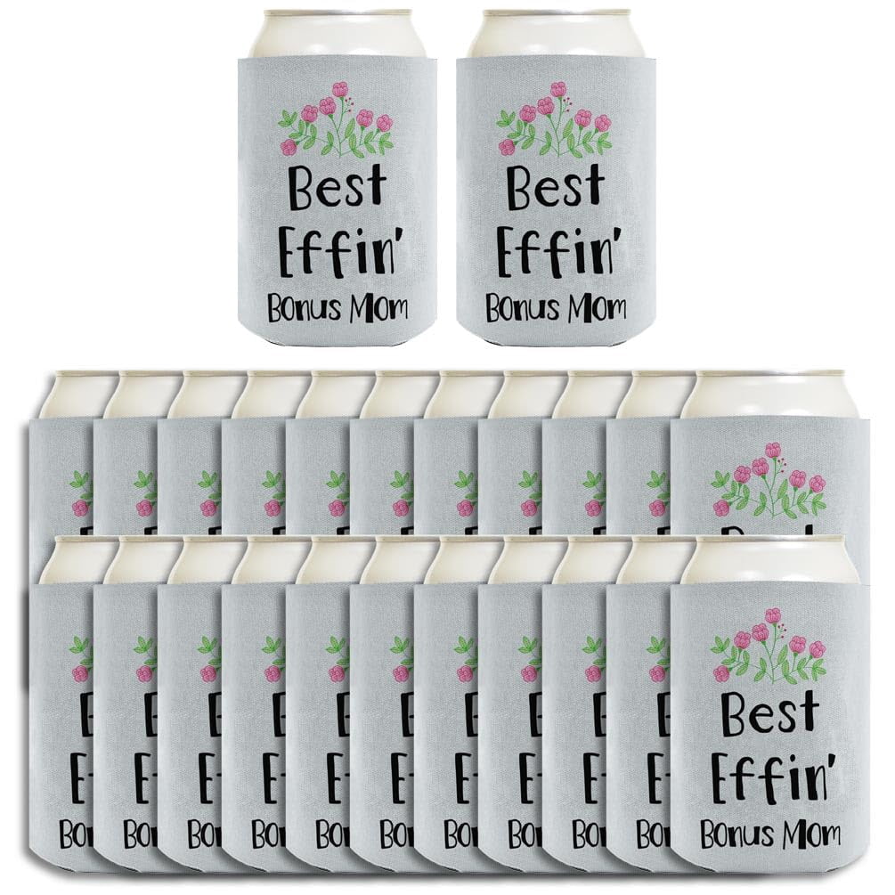 Adoptive Mom Gifts For Women Best Effin' Bon-s Mom Ever Floral 24-Pack ...