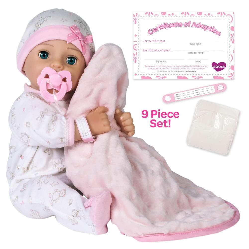Adora Love Toys Collection: 16'' Adoption Baby Doll with 9-PC ...
