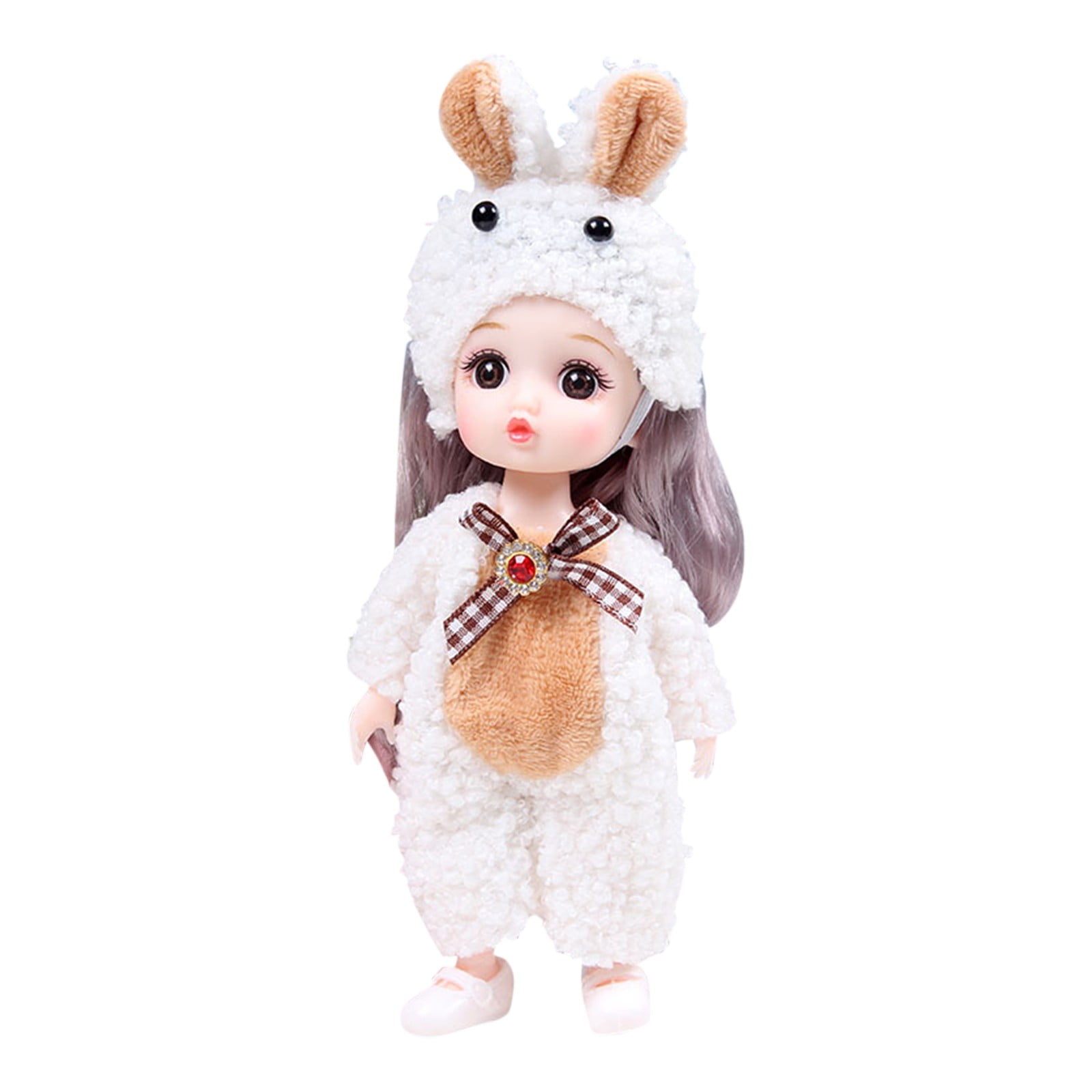 Adorable 12-Inch Plush Doll with Removable Animal Costume Perfect Gift ...